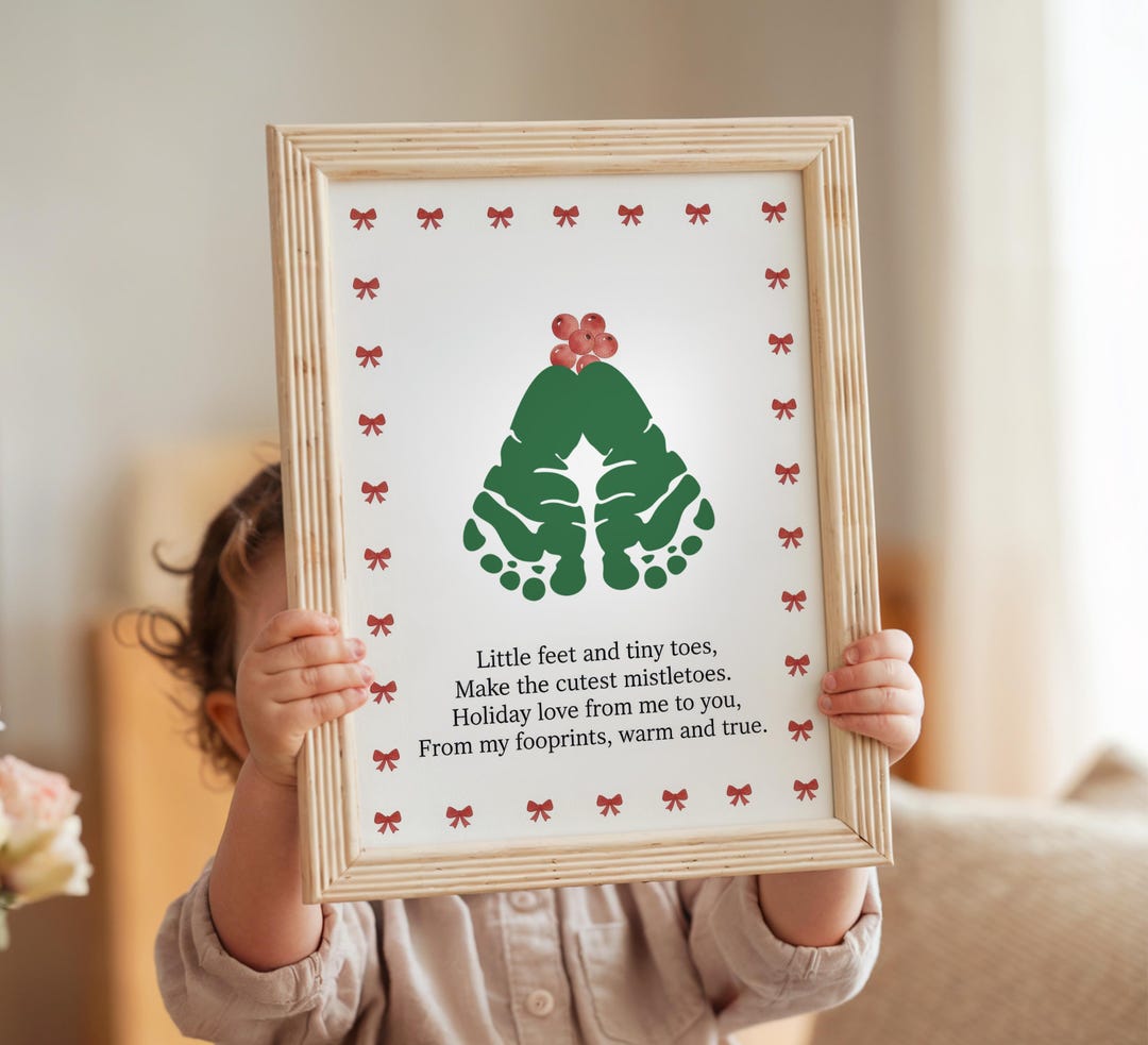 Christmas Kids Handprint Mistletoe Craft - Festive Kids Art Activity ...
