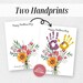 Mother's Day Craft Handprint Art Birthday Activity Floral Bouquet ...