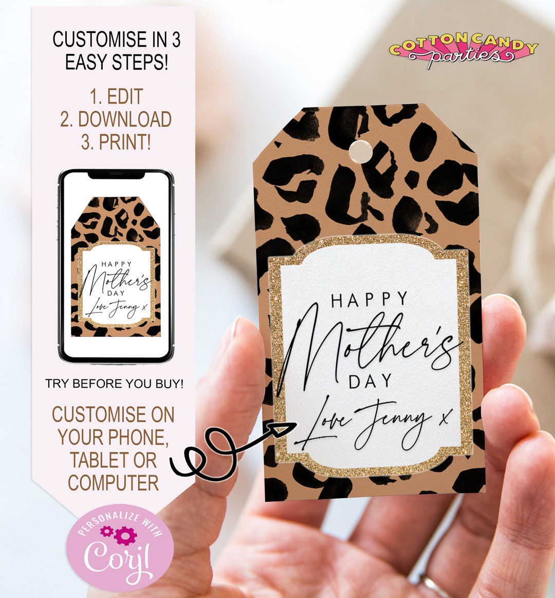 PRINTABLE Happy Mother's Day Printable Tag Mothers Day Tag Gift Tag ...