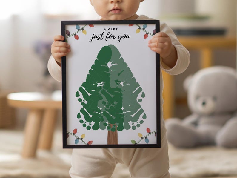 Handprint Christmas Tree Kids Craft - Festive Holiday Keepsake, Toddler ...