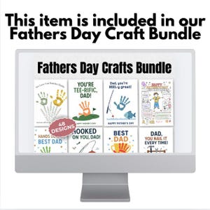 Football Father’s Day Handprint Craft for Dad, Kids DIY Gift, Dad’s ...