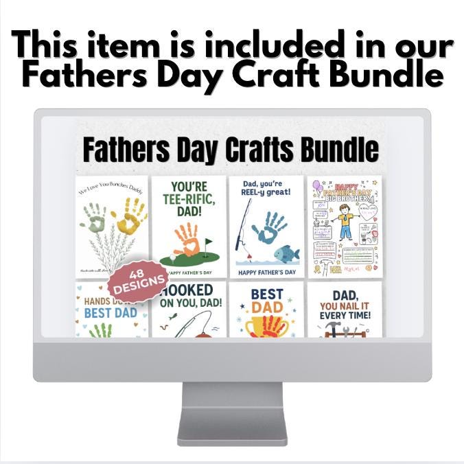 Football Father’s Day Handprint Craft for Dad, Kids DIY Gift, Dad’s ...