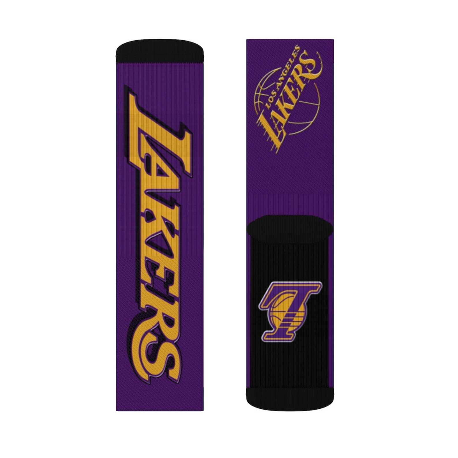 Los Angeles Lakers NBA Sublimation Socks - Etsy