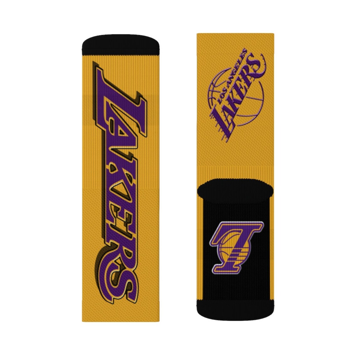 Los Angeles Lakers NBA Sublimation Socks - Etsy