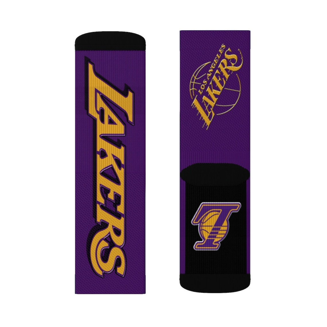 Los Angeles Lakers NBA Sublimation Socks - Etsy