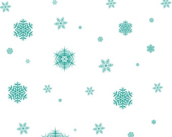 A4 A3 Blue and Silver Snowflake Printable Christmas Wrapping Paper ...