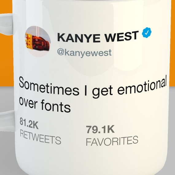 Kanye West Tweets Fonts