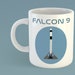 FALCON 9 Mug Launch America Mug Spacex Mug NASA Falcon 9 Dragon Capsule ...