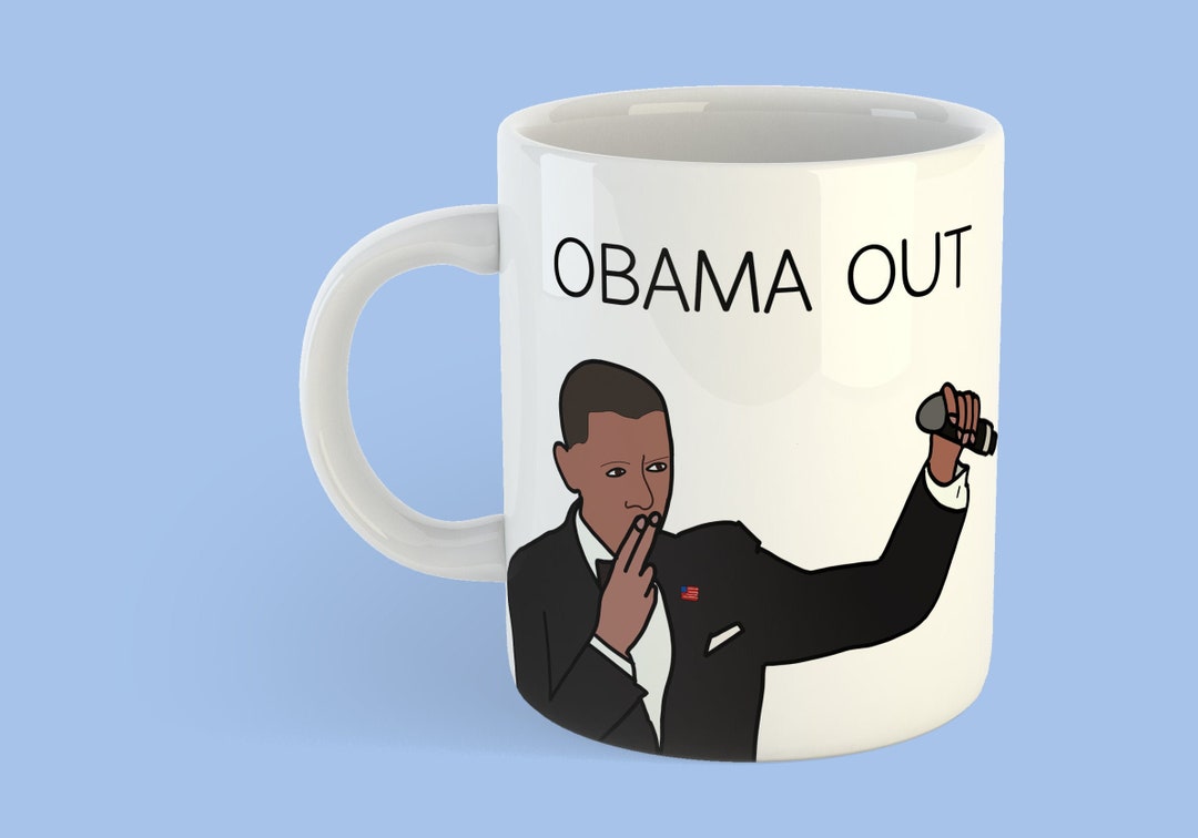 Barack Obama Mic Drop - President Obama Mug - 44th President of USA ...