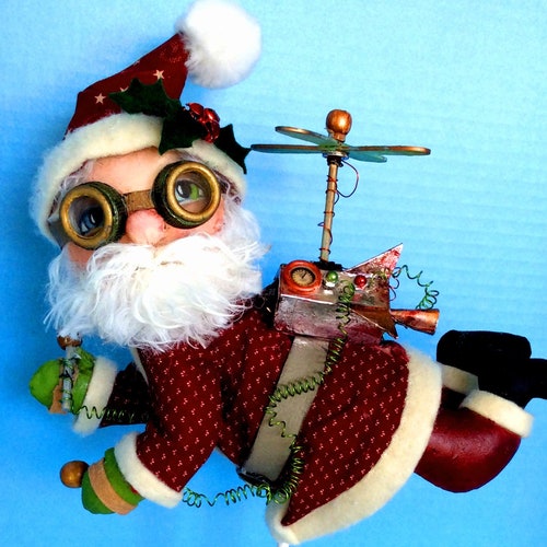 E-pattern Jet Pack Santa Steampunk Santa Doll by Susan - Etsy