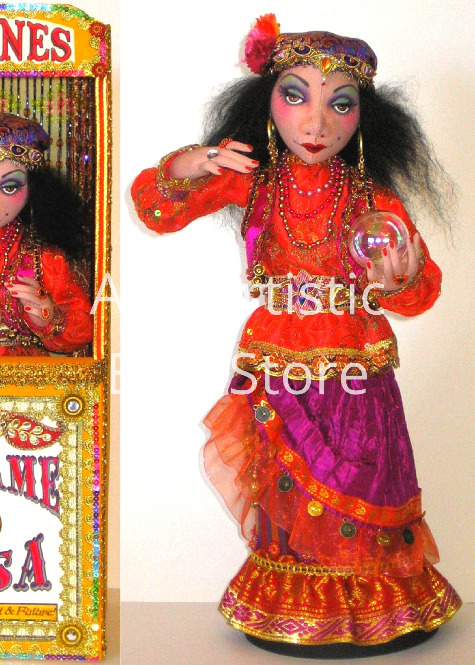 E-pattern - Madam Rosa, the Gypsy Fortune Teller and Booth by Arley ...