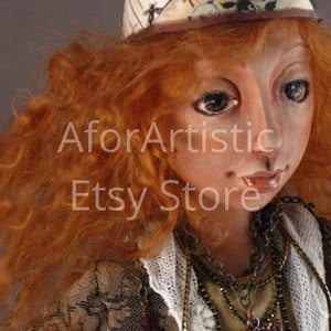 E-class -celeste: Paper Clay Cage Doll by Angela Jarecki, ODACA Artist ...
