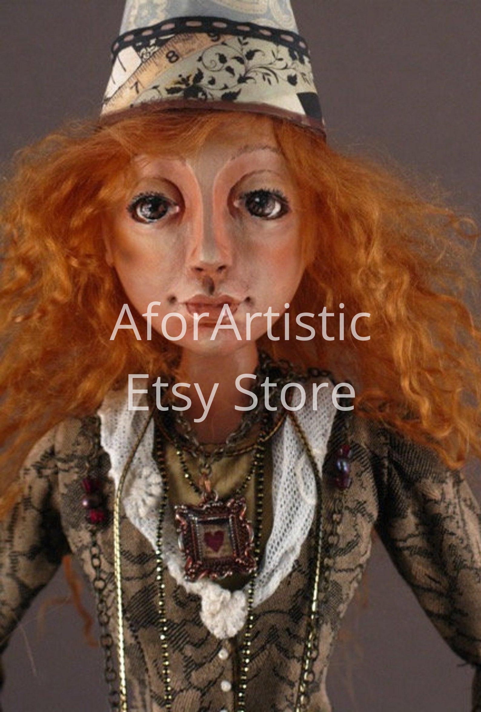 E-class -celeste: Paper Clay Cage Doll by Angela Jarecki, ODACA Artist ...