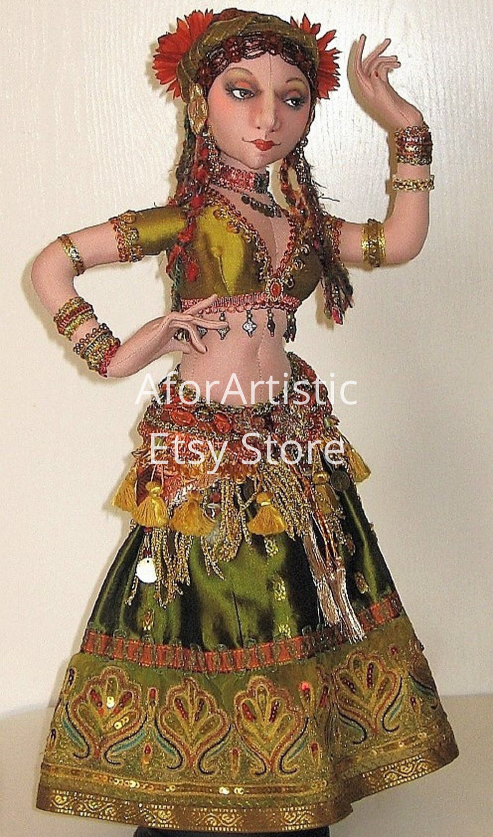 E-pattern - Belly Dancer Costume Only by Arley Berryhill, Cloth Doll ...