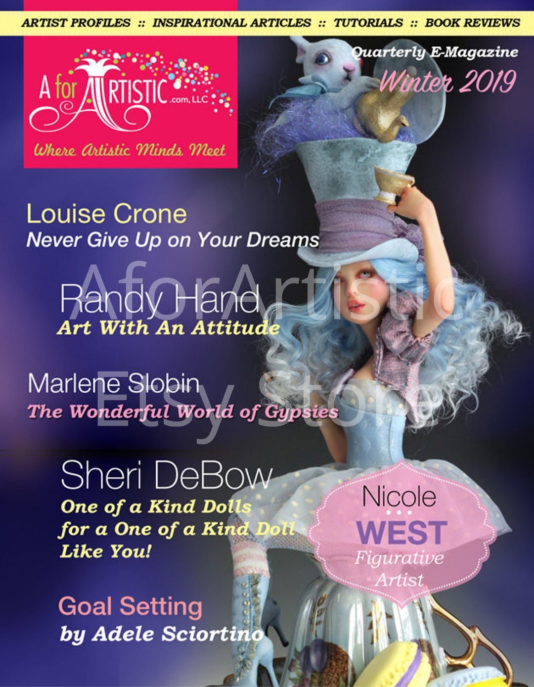 E-magazine - 2019 Winter Issue Aforartistic Quarterly - Etsy