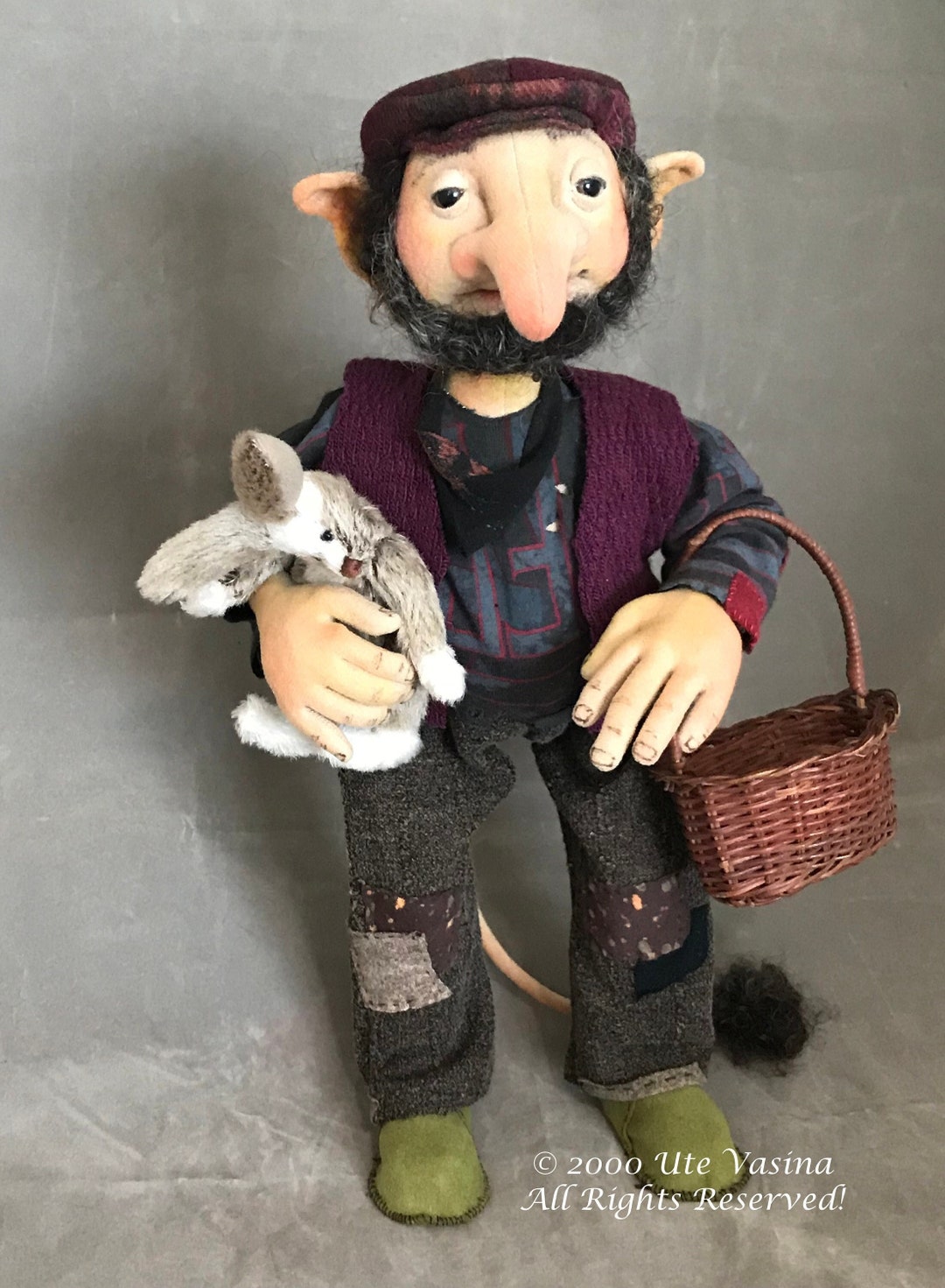 E-pattern Jake, Old Man Troll, Ute Vasina, Cloth Artist - Etsy