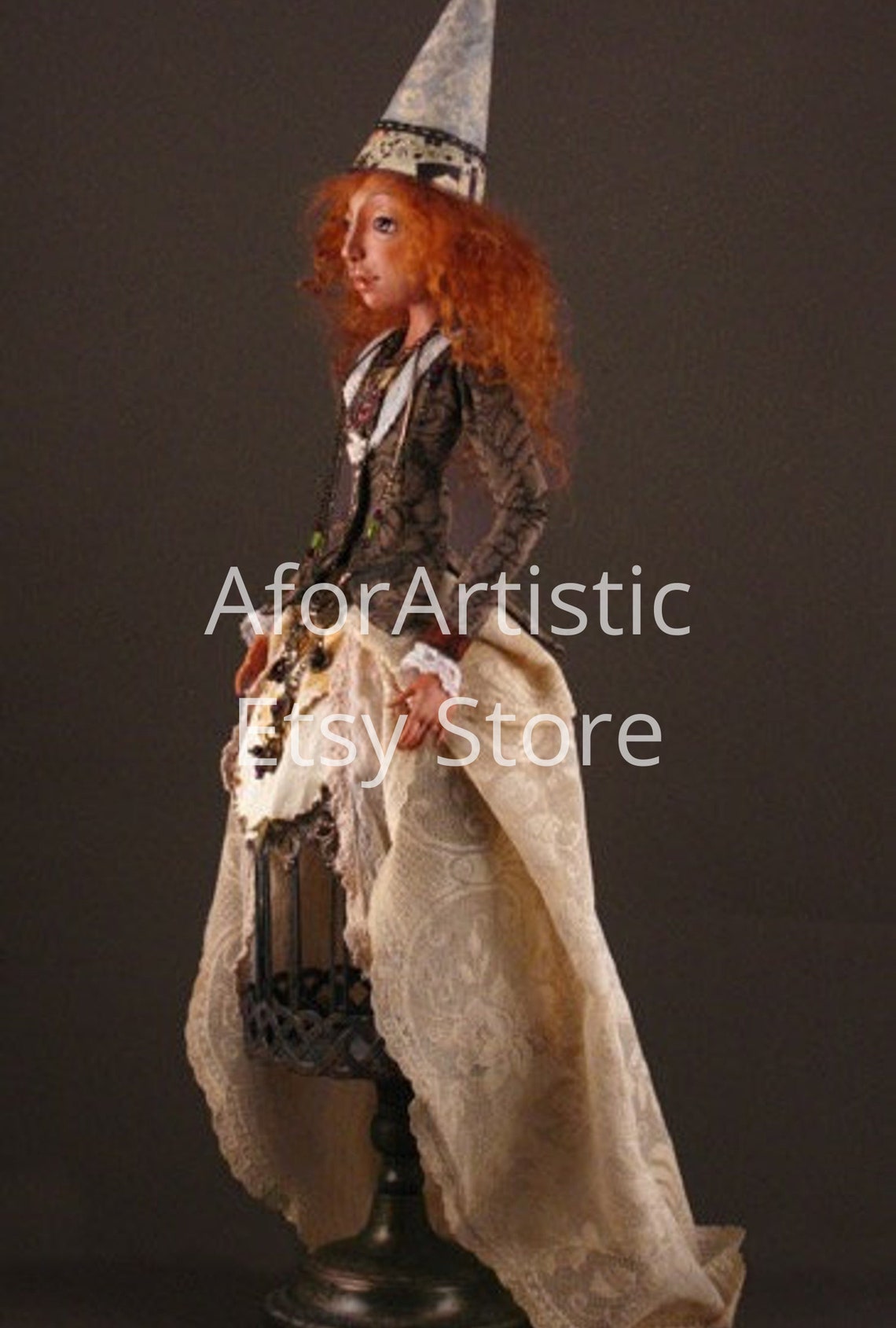 E-class -celeste: Paper Clay Cage Doll by Angela Jarecki, ODACA Artist ...
