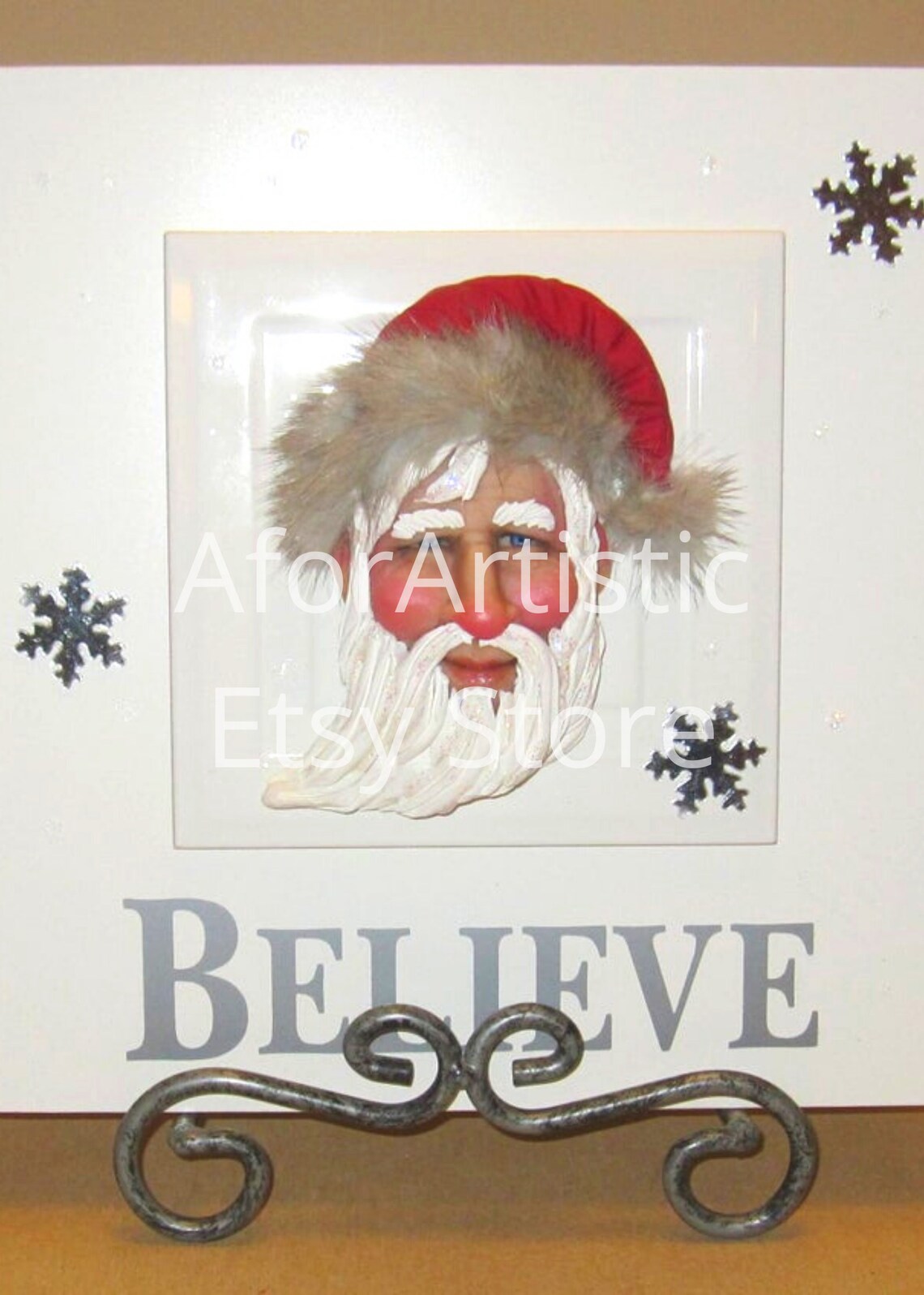 E-class Santa Relief Sculpture in Polymer Clay With Maria - Etsy