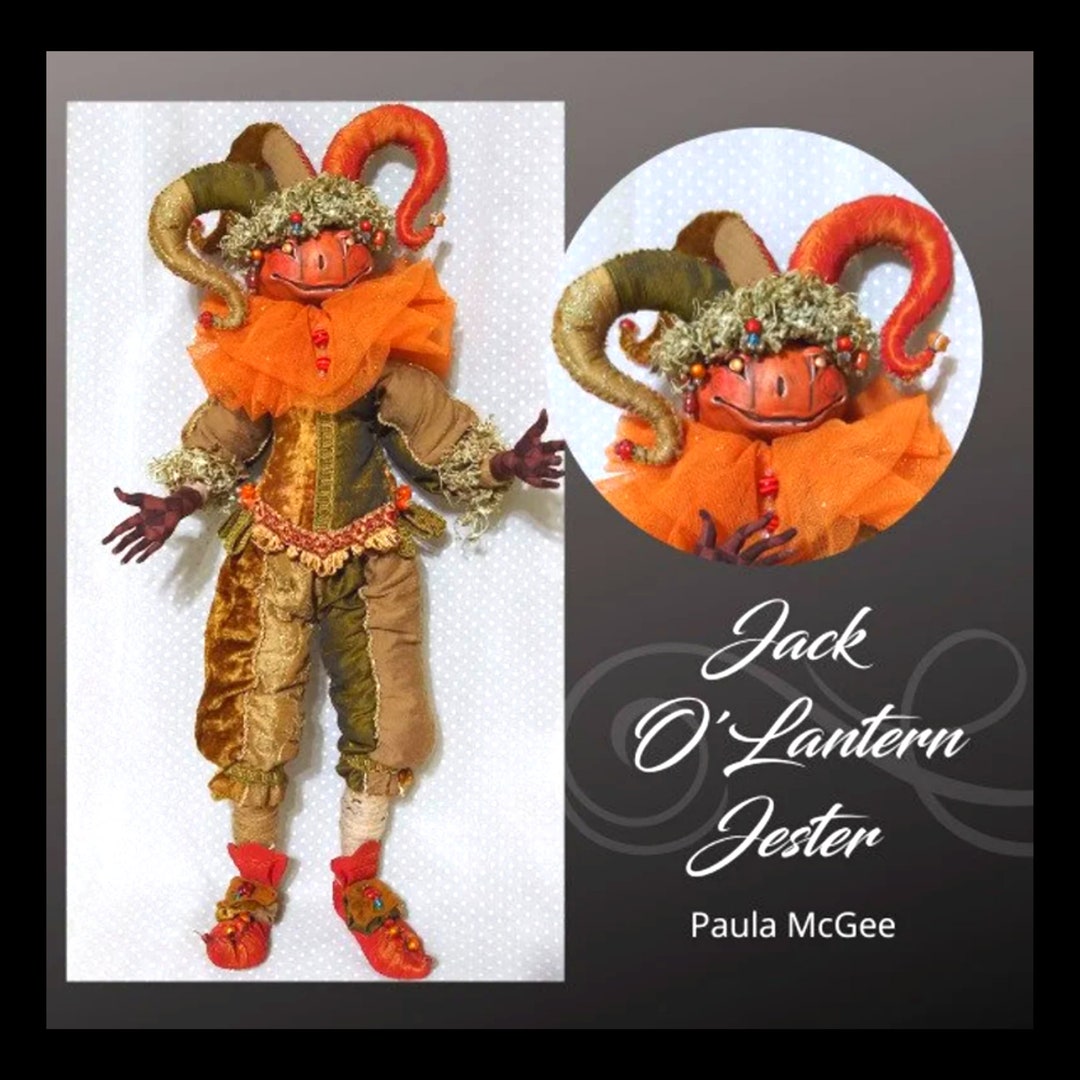 E-class - Pumpkin Head Jester Online Class Jack O' Lantern by Paula ...