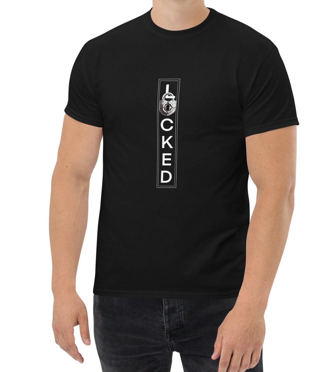 LOCKED!! Men's Chastity Tee - Etsy