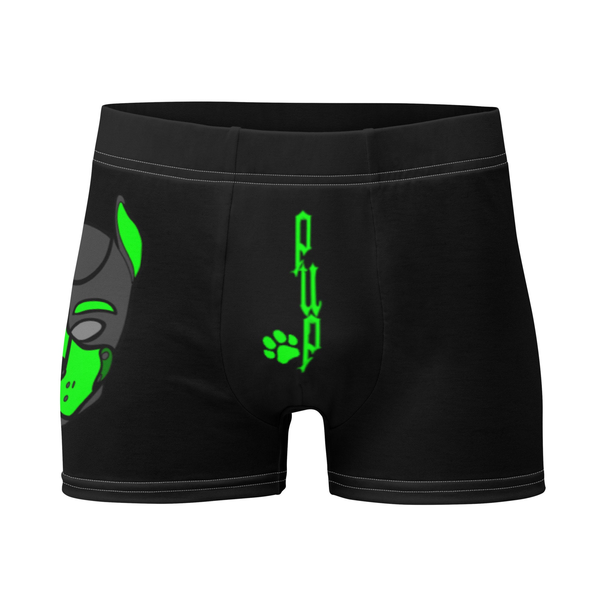 Lime Green Pup Boxer Briefs With Paws - Etsy
