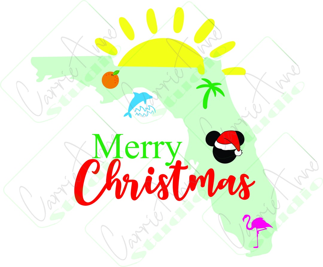 Florida Christmas SVG - Etsy