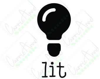 Lit Svg | Etsy