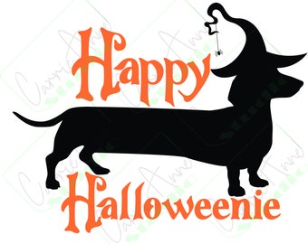 Happy Halloweenie Svg - Etsy