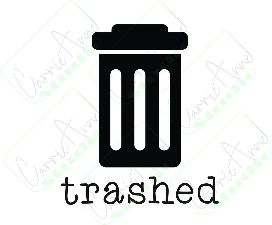 Trashed SVG - Etsy