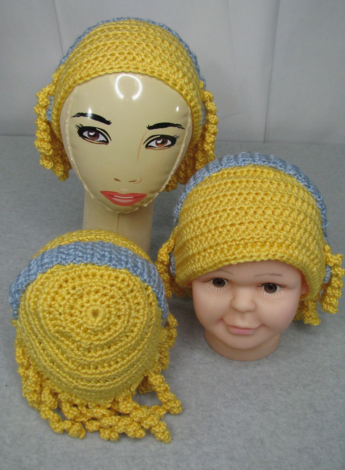 Goldilocks Hat Crochet Pattern In Seven Sizes-Goldilocks and | Etsy