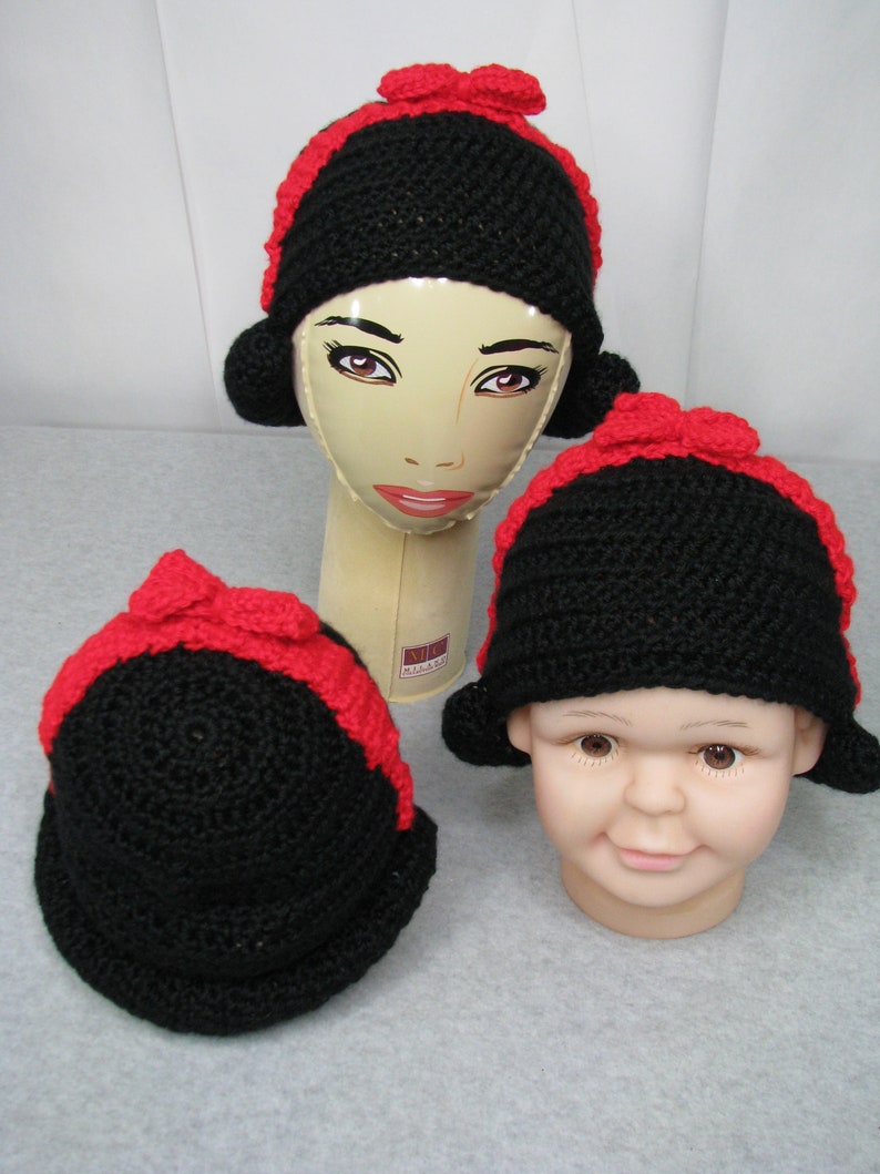 Snow White Hat Crochet Pattern In Seven Sizes-Snow White and | Etsy