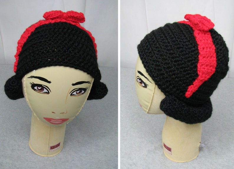 Snow White Hat Crochet Pattern In Seven Sizes-Snow White and | Etsy