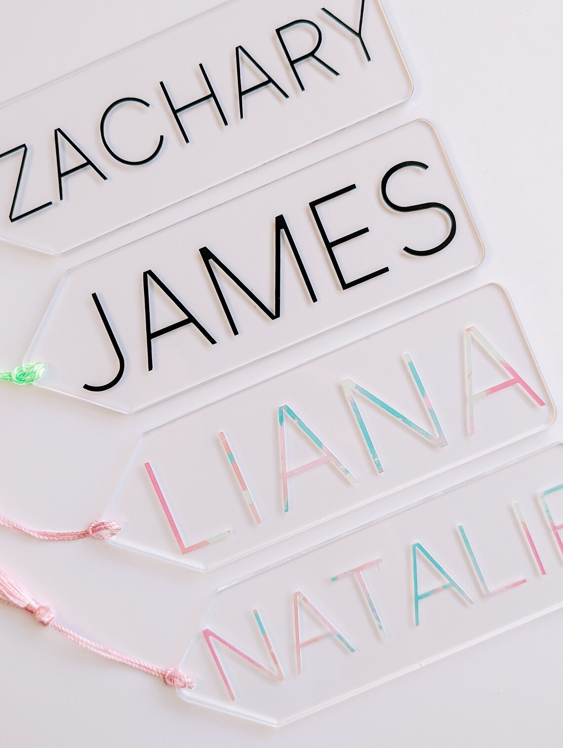 Acrylic Bookmark Personalized Acrylic Bookmark Bookmark - Etsy Canada