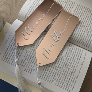 Acrylic Bookmark Personalized Acrylic Bookmark Bookmark - Etsy Canada