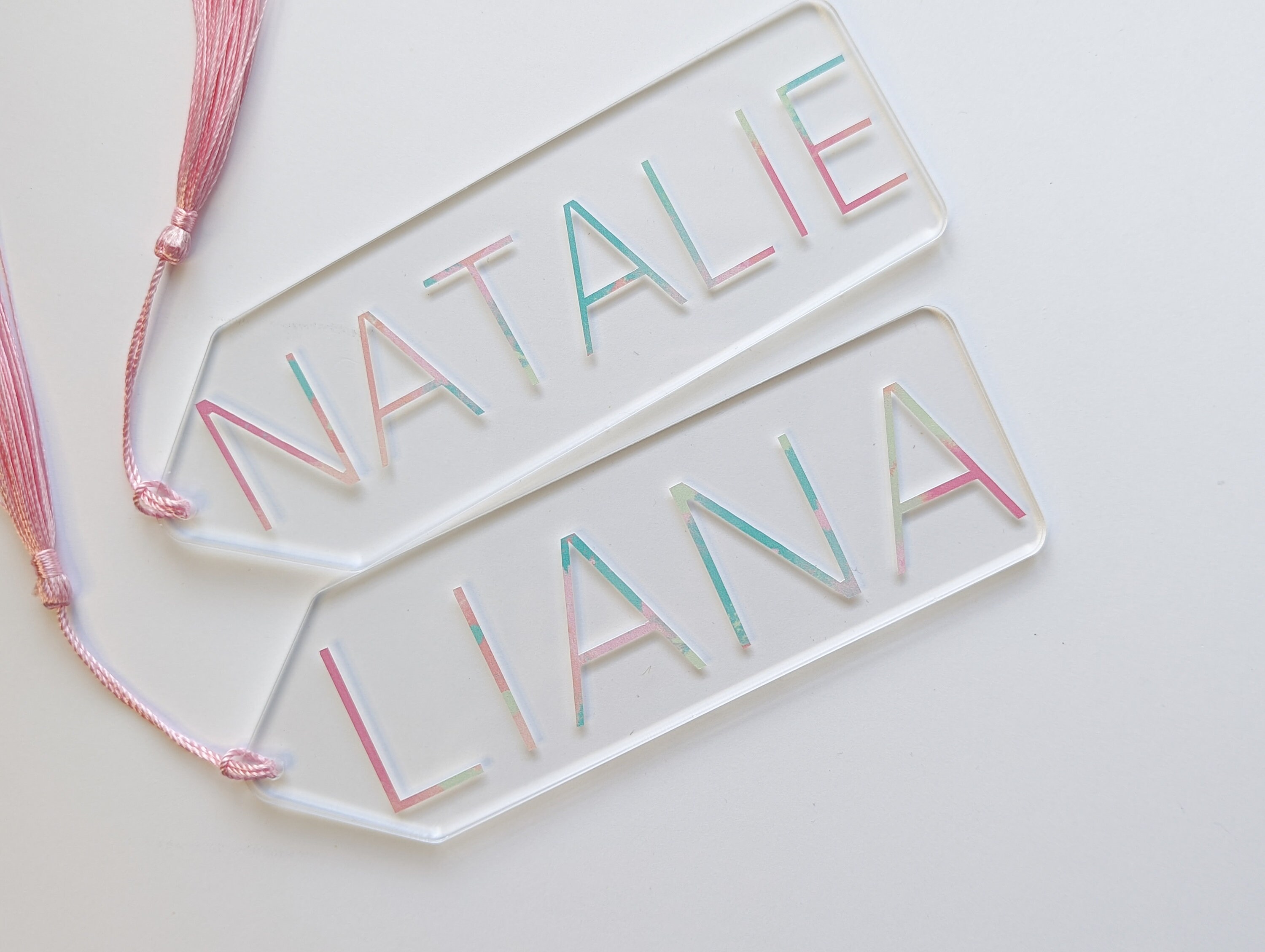Acrylic Bookmark Personalized Acrylic Bookmark Bookmark - Etsy Canada
