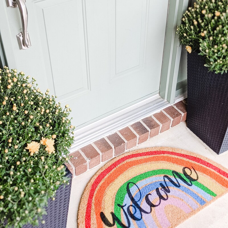 Rainbow Doormat - Etsy