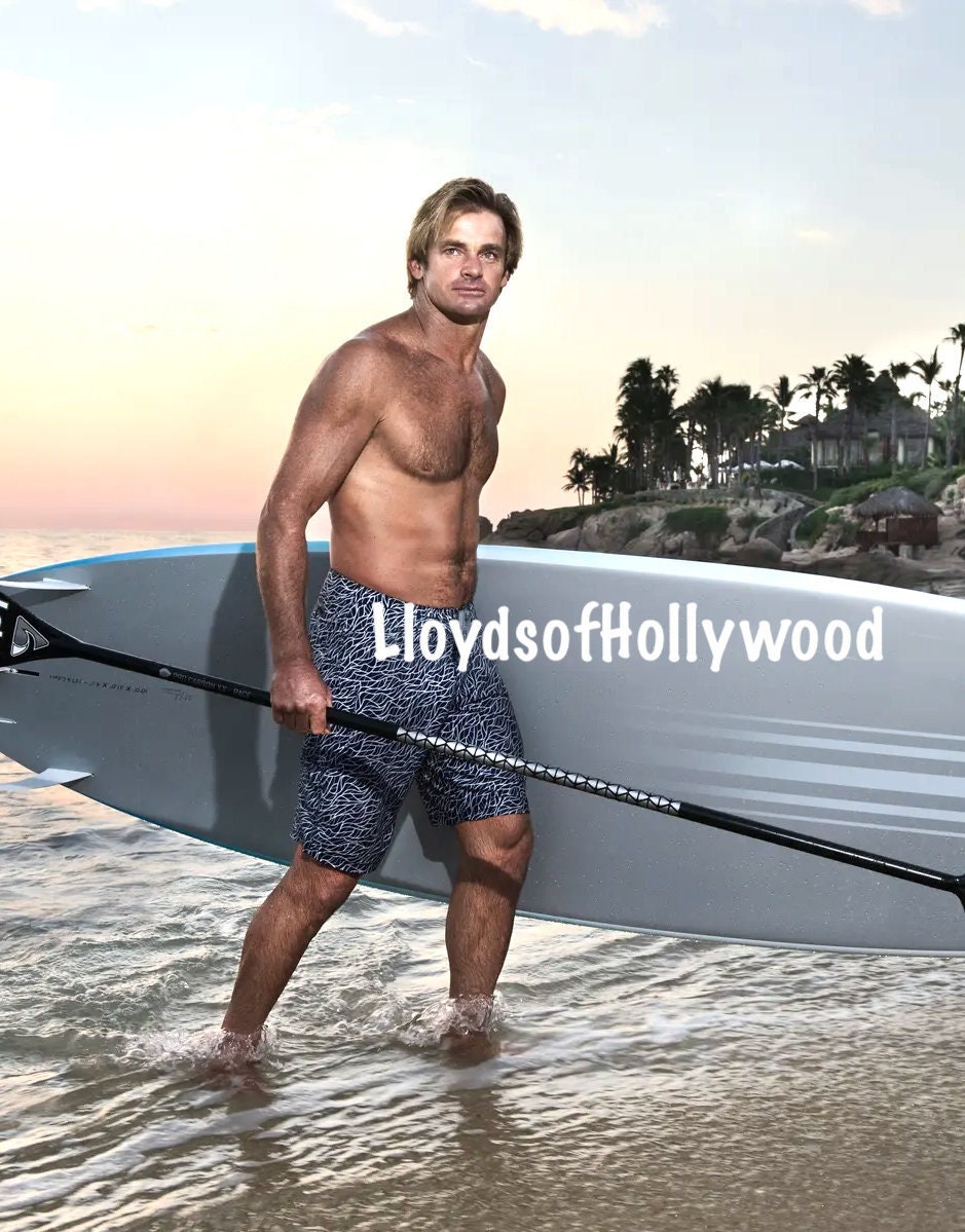 Laird Hamilton Handsome Hunk in Trunks Surfer King at Hawaii Beach ...