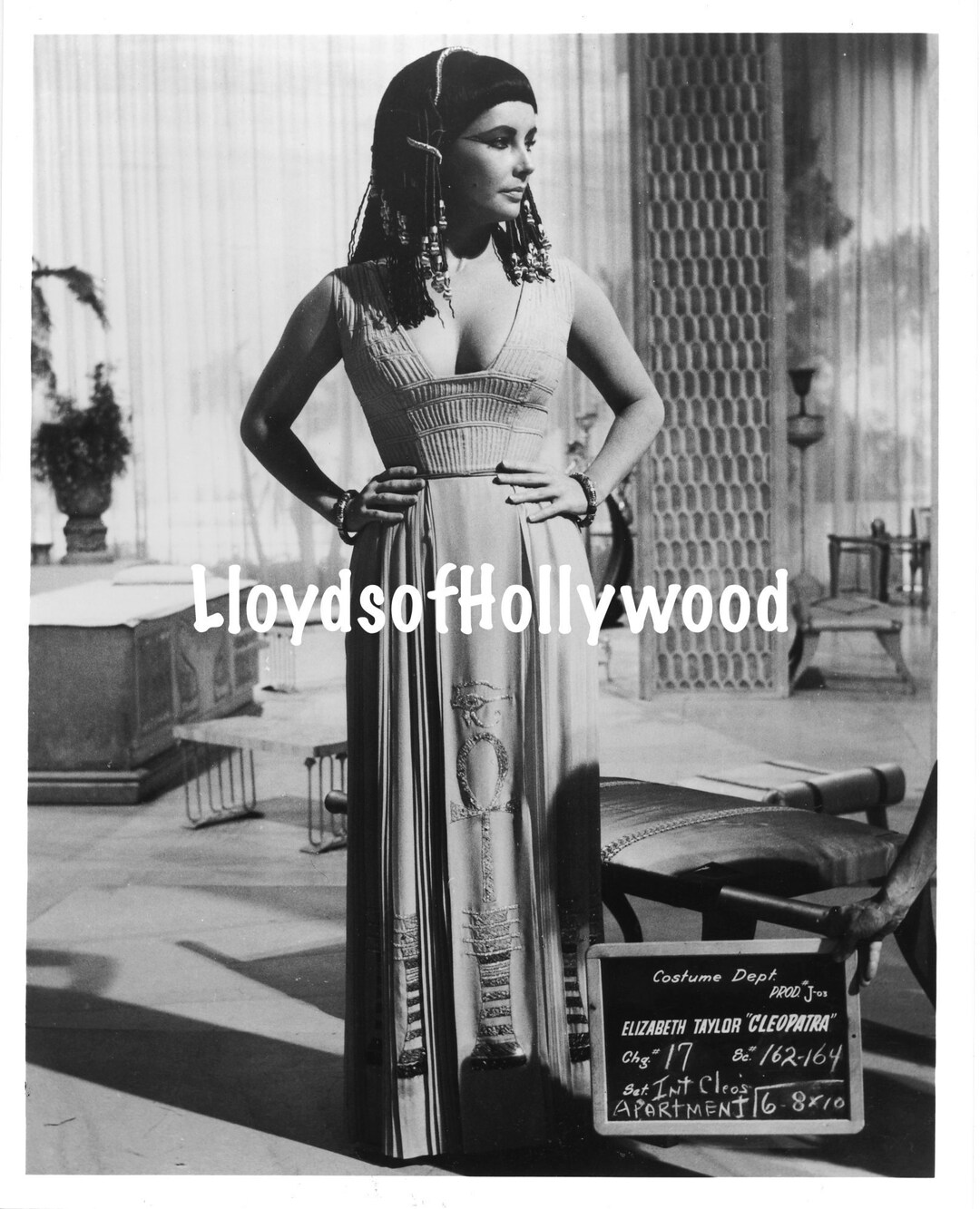 Elizabeth Taylor Cleopatra Costume Dept Unretouched Test Photograph 1963 Etsy