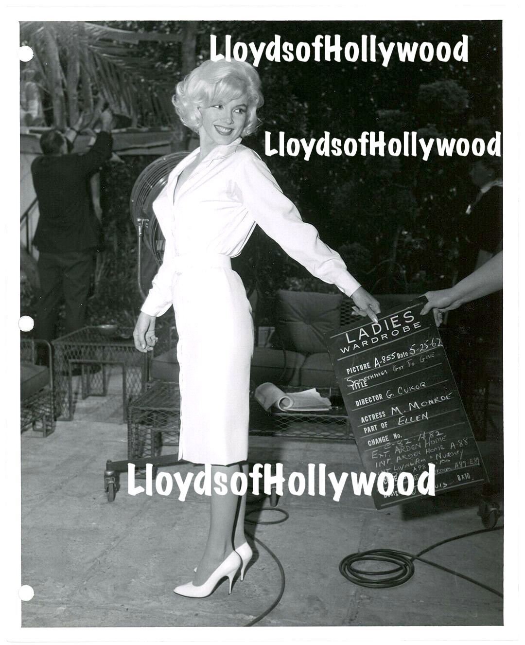 Marilyn Monroe White Dress by Jean Louis on Set Doomed Film Something's ...