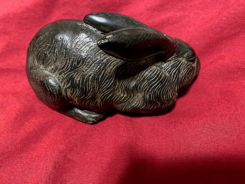 Antique Vintage Cast Iron Japanese Metal Rabbit Unsigned | Etsy