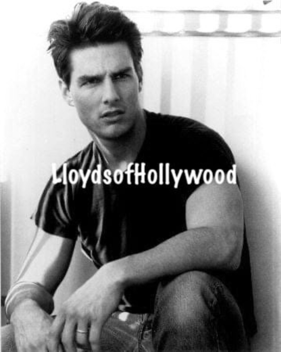 Tom Cruse Handsome Hollywood Actor Hunk Wearing Black T Shirt - Etsy