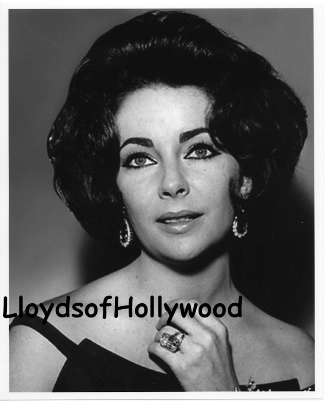 Elizabeth Taylor Wearing Krupp Diamond Photograph - Etsy Hong Kong