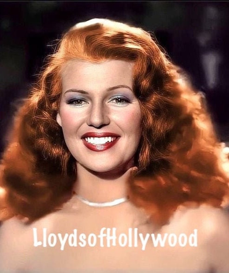 Rita Hayworth As Gilda Beautiful And Glamorous Close Up Color