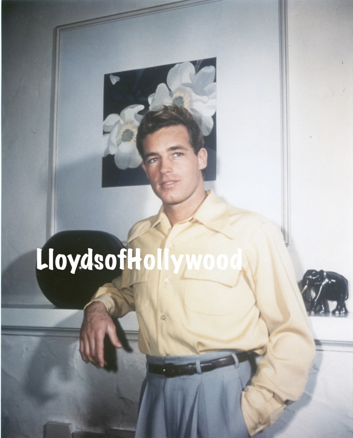 Guy Madison Handsome Actor at Home Candid Photograph 1947 - Etsy