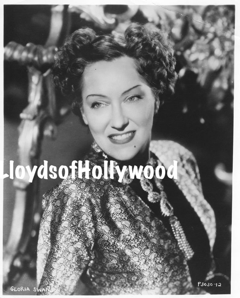 Gloria Swanson Norma Desmond Sunset Boulevard Publicity Photograph 1950 ...