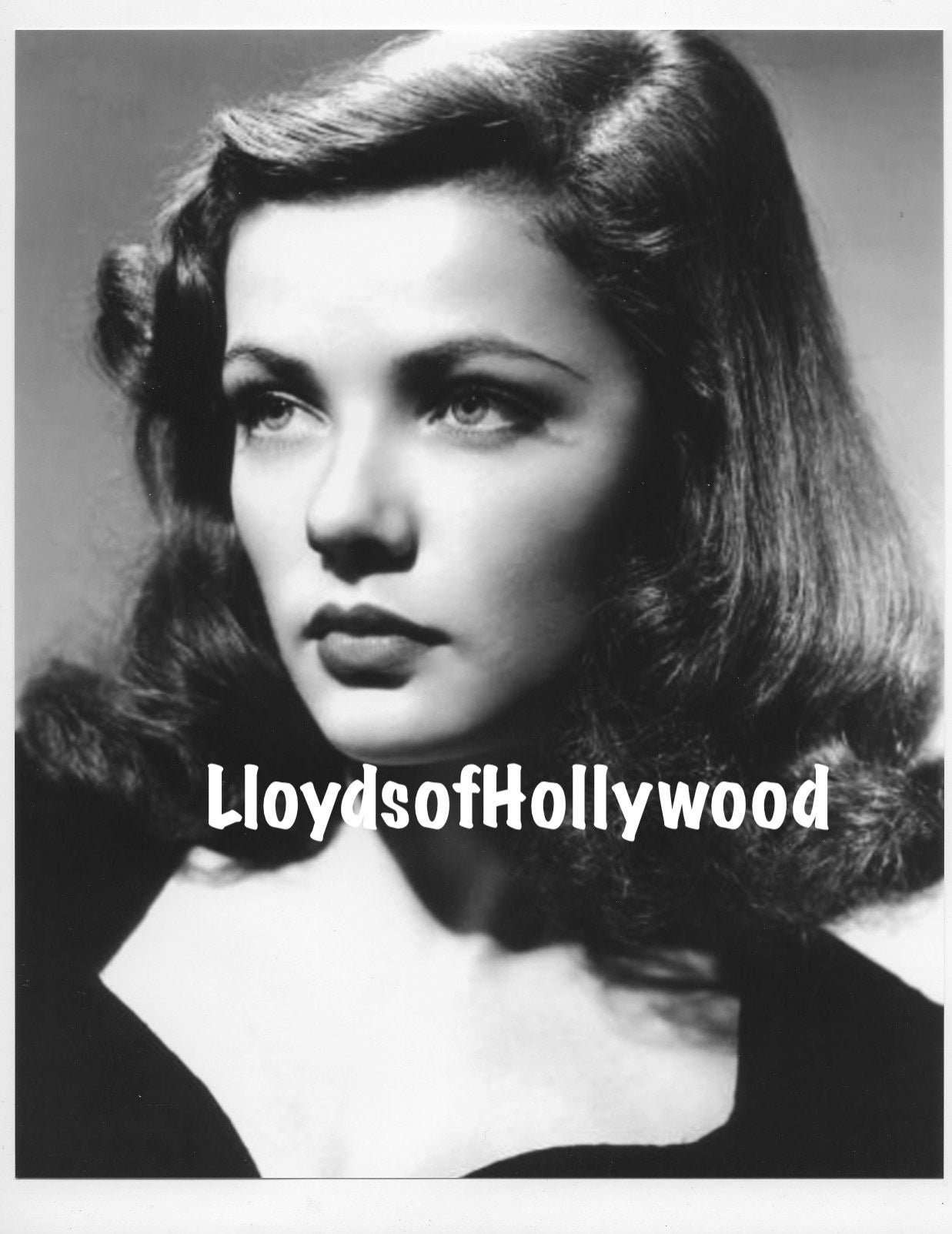 Gene Tierney Hollywood Glamour Close up Photograph 1941 - Etsy