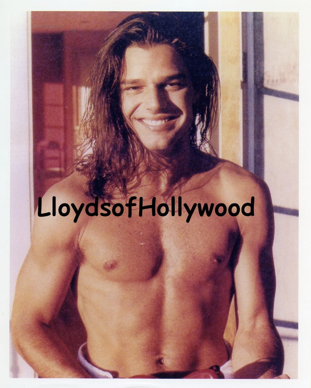 Ricky Martin Handsome Singer Actor Muscular Rock Star Unique Candid ...