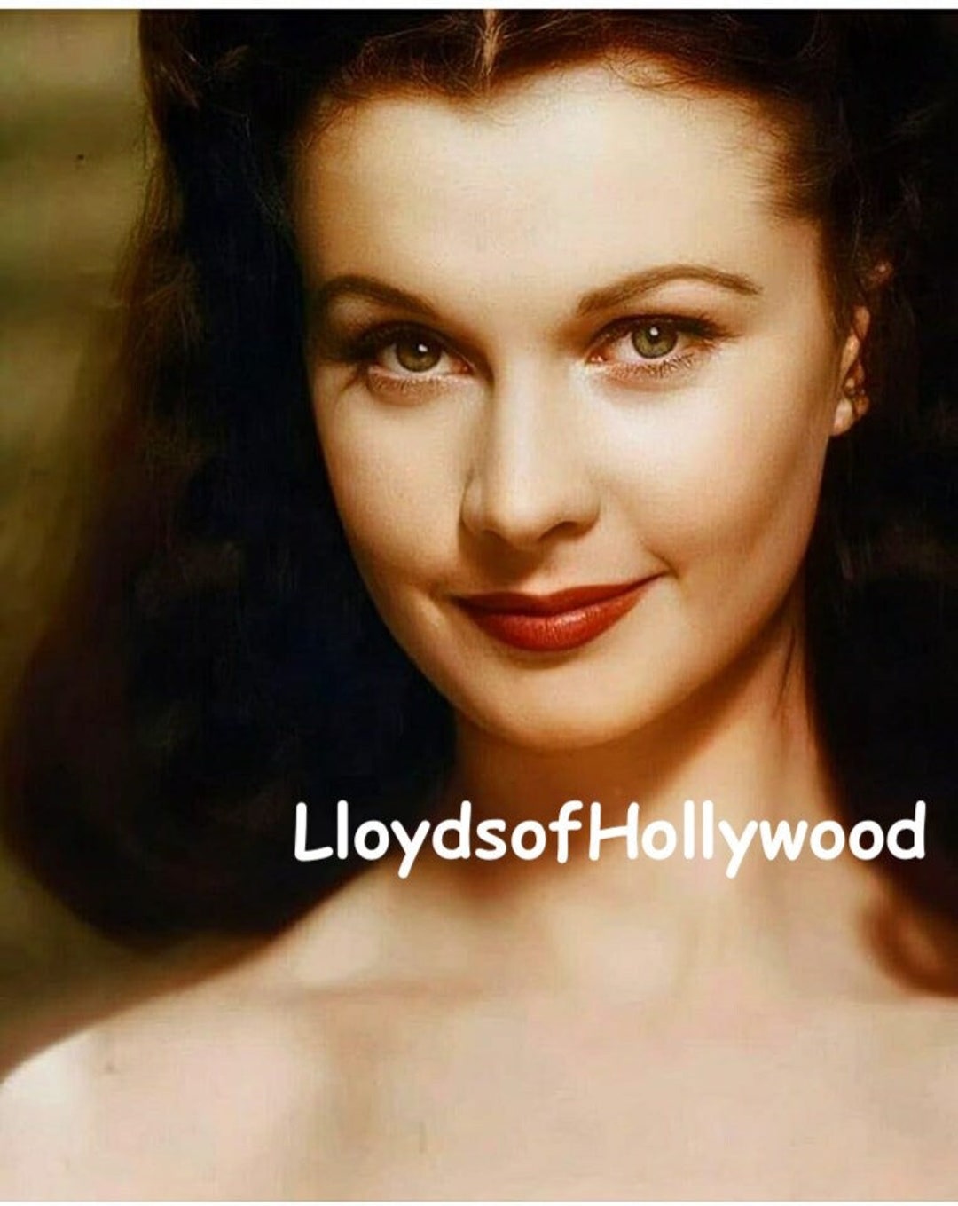 Vivien Leigh Oscar Winning Actress Scarlett O'hara Southern Belle Close ...