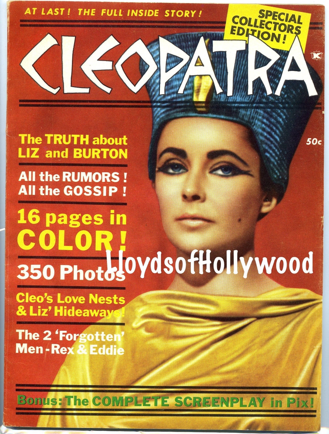 Elizabeth Taylor Cleopatra Complete Original Vintage Magazine Special ...