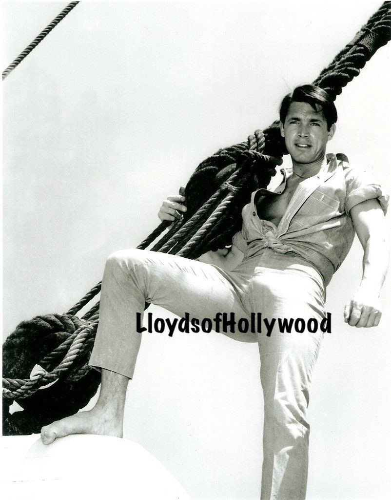 Chad Everett Movie Actor TV Star Handsome Beefcake Hunk Holding Thick ...